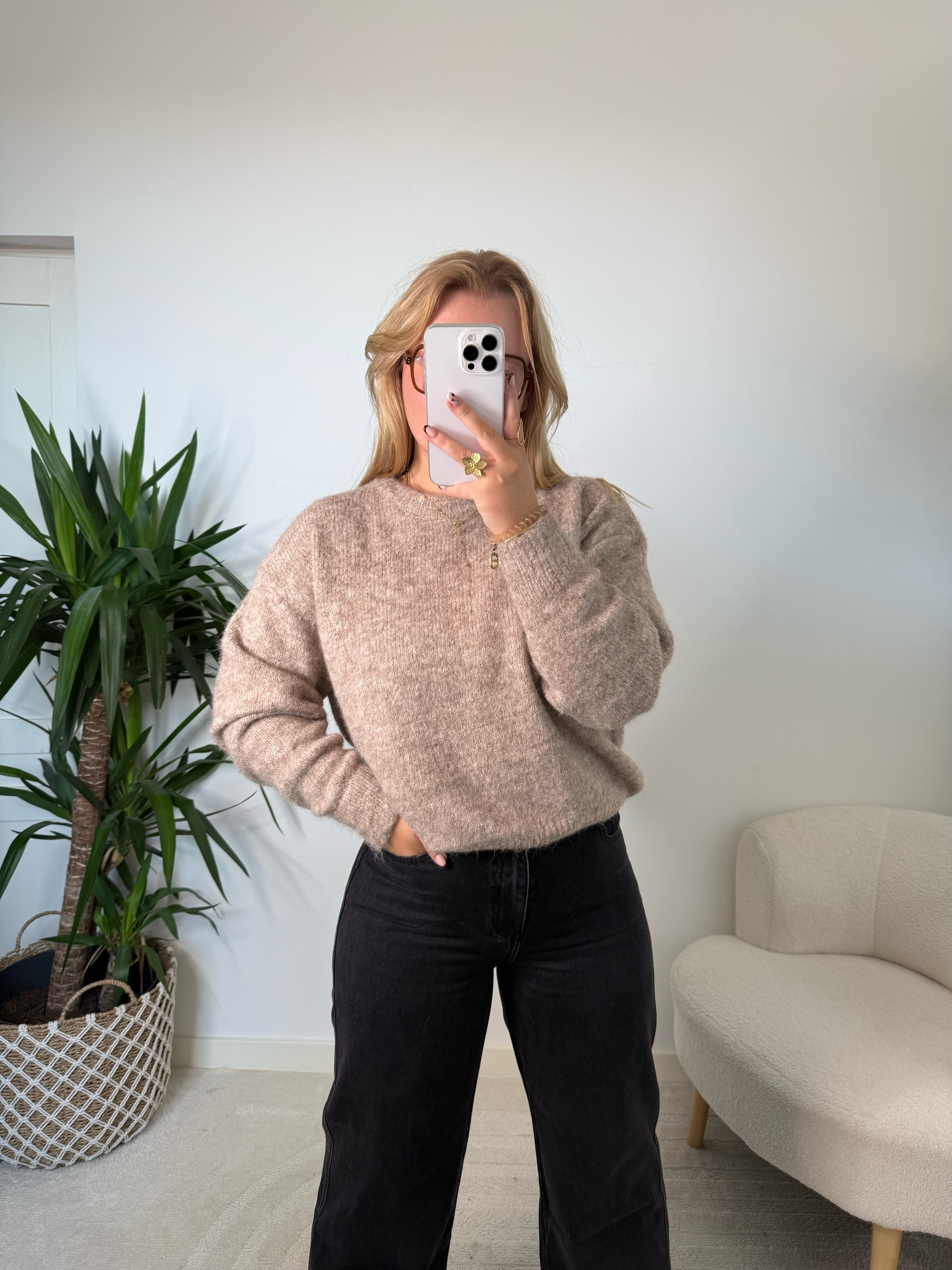 PULL CHLOÉ TAUPE – maison1921